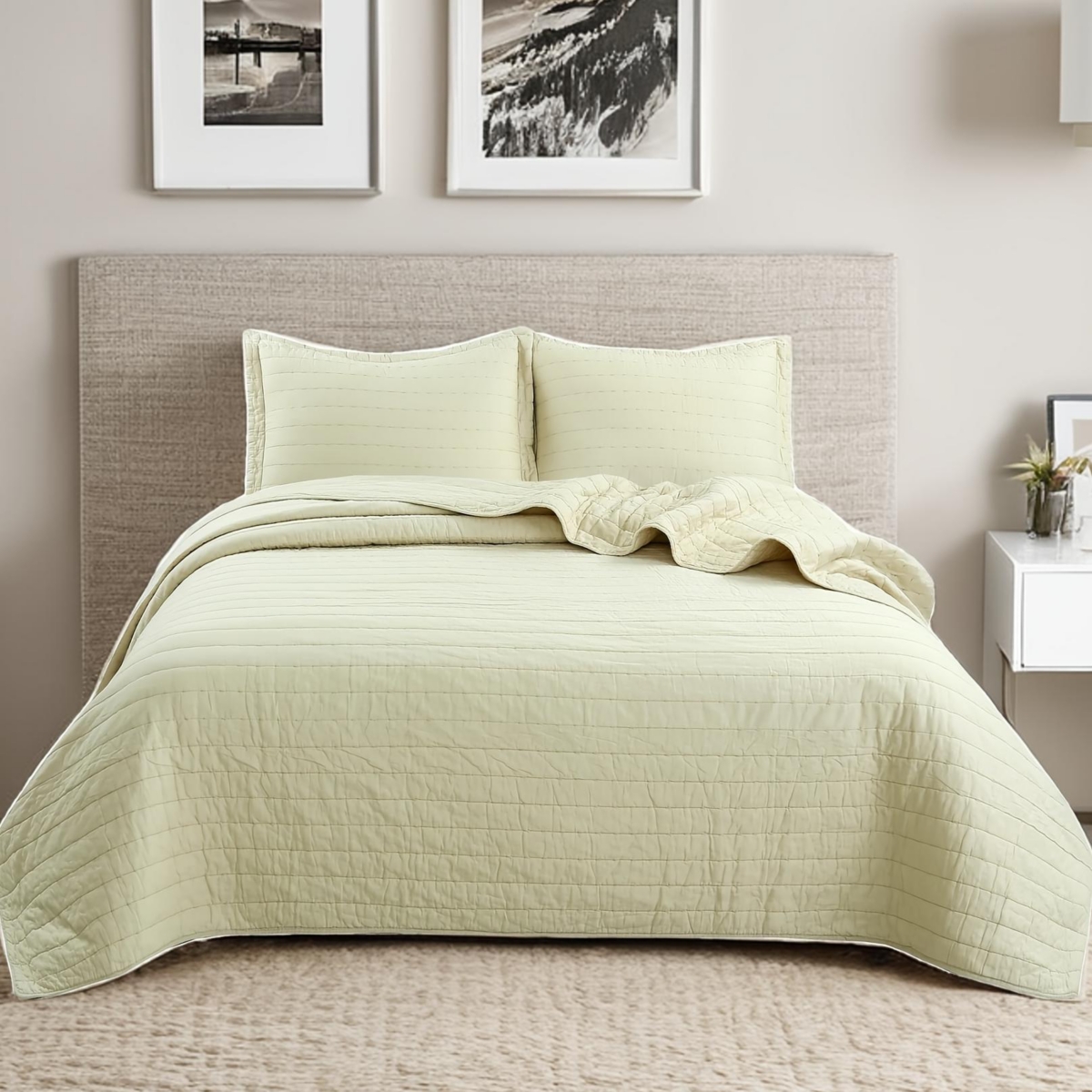 Click here for MarCielo 3 Pcs 100 Cotton Oversized Bedspread Set... prices