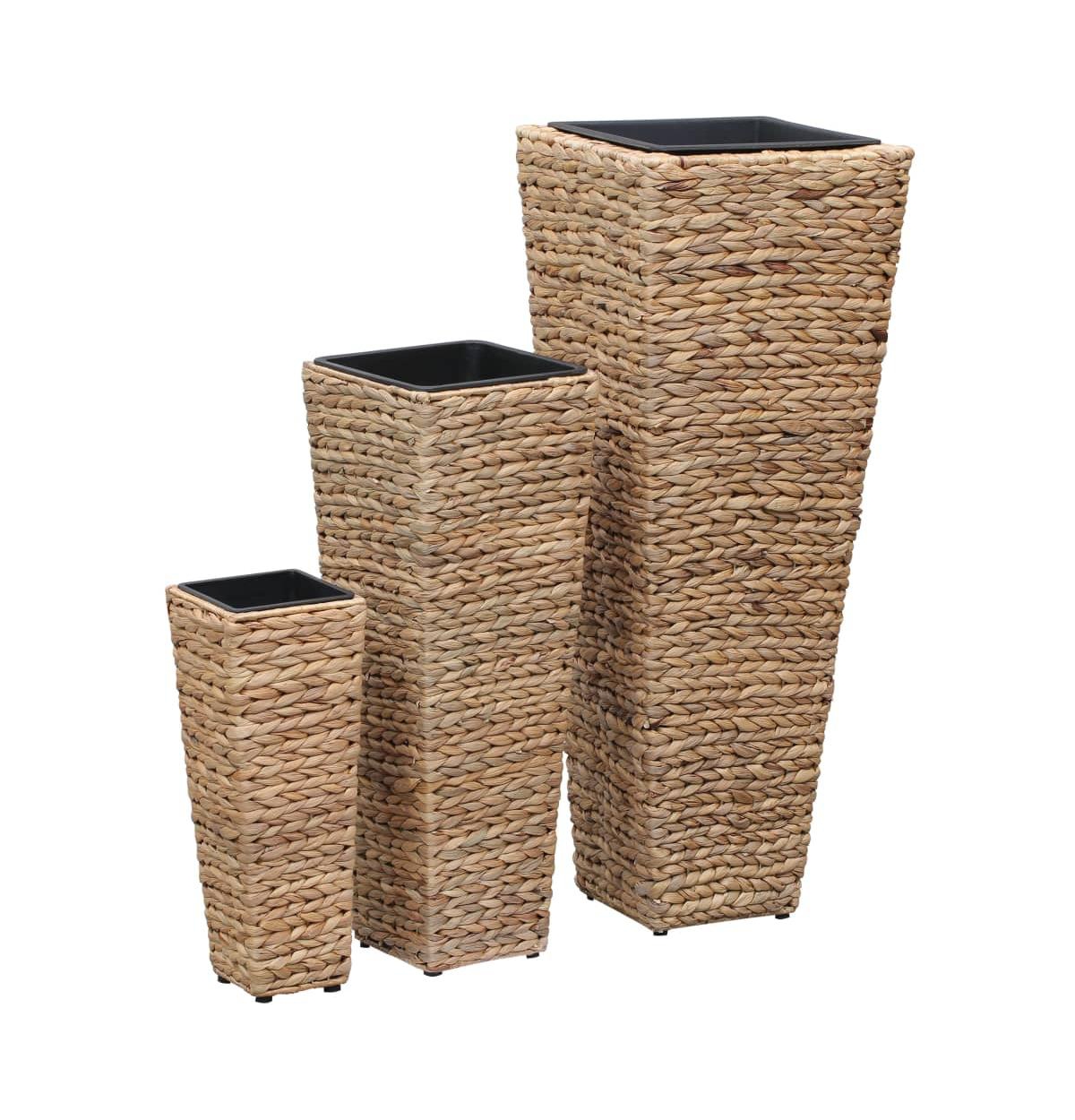 Click here for Raised Beds 3 pcs Water Hyacinth Brown - Brown prices