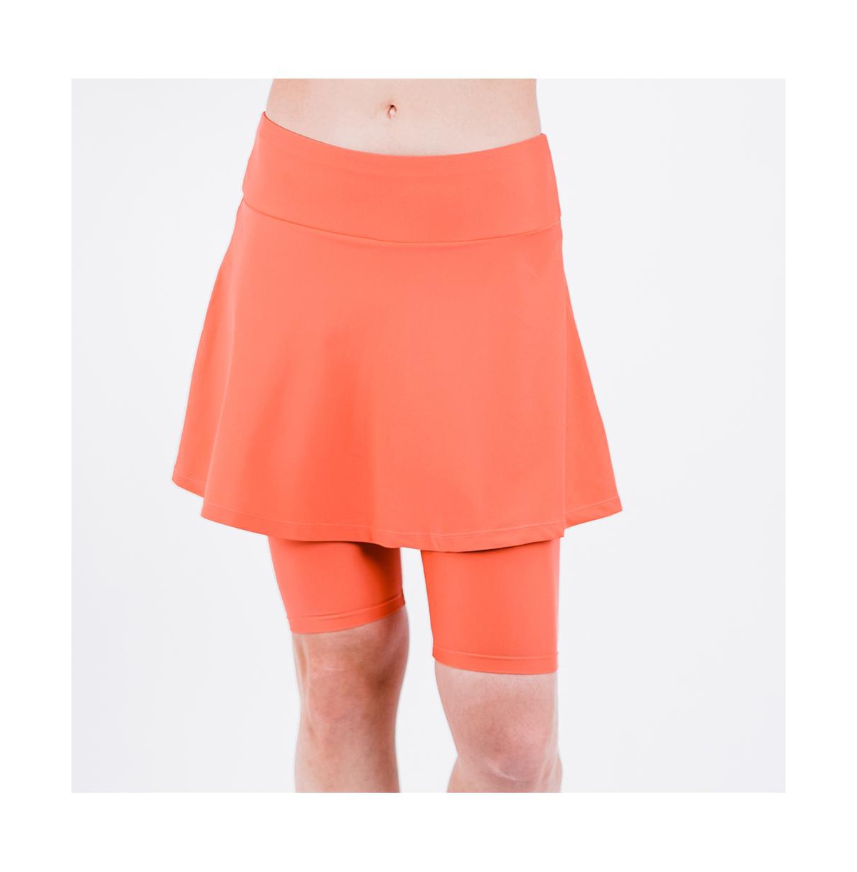 Click here for Calypsa Womens Midi Swim Skort - Coral prices