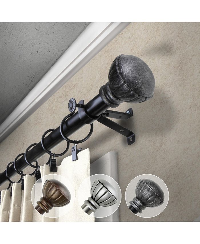 Rod Desyne Magnolia 13/16" Curtain Rod 48-84" - Macy's