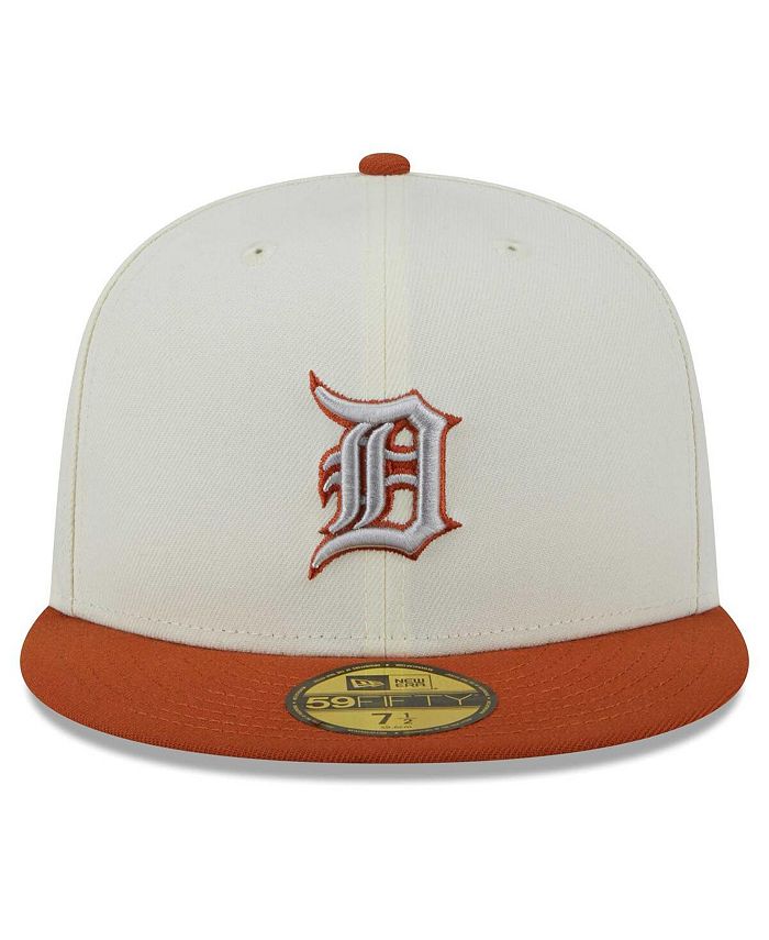 New Era Men's Cream, Orange Detroit Tigers 59FIFTY Fitted Hat - Macy's