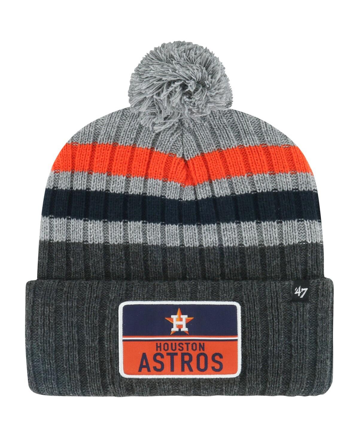 Click here for Mens 47 Brand Gray Houston Astros Stack Cuffed Kni... prices