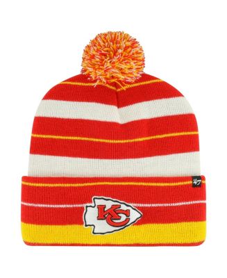 Women's '47 Brand Red Kansas City Chiefs Powerline Cuffed Knit Hat with ...