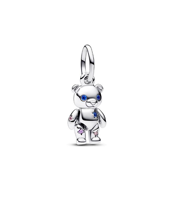 Pandora Teddy Bear Charm and Sterling Silver Necklace Gift Set - Macy's