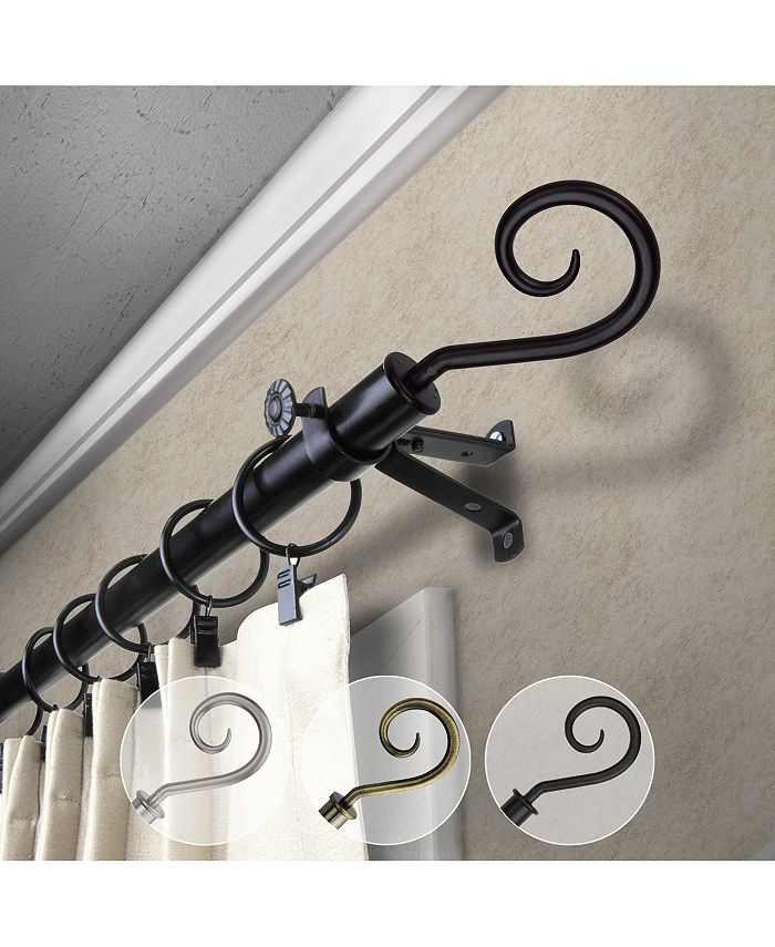 Rod Desyne Curl 13/16" Curtain Rod 48-84" - Macy's