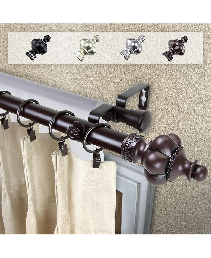 Rod Desyne Terra 1" Double Curtain Rod 48-84" - Macy's