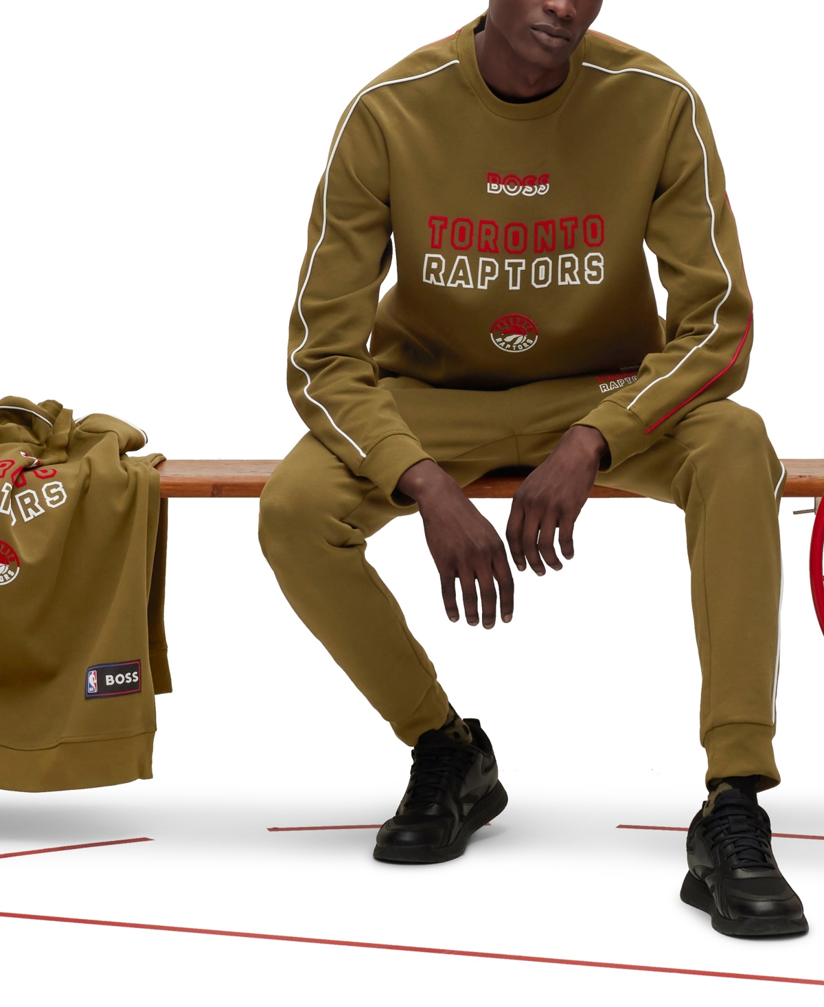 Hugo Boss Boss by Hugo Boss Men's Regular-Fit Nba Sweatshirt - Open ...