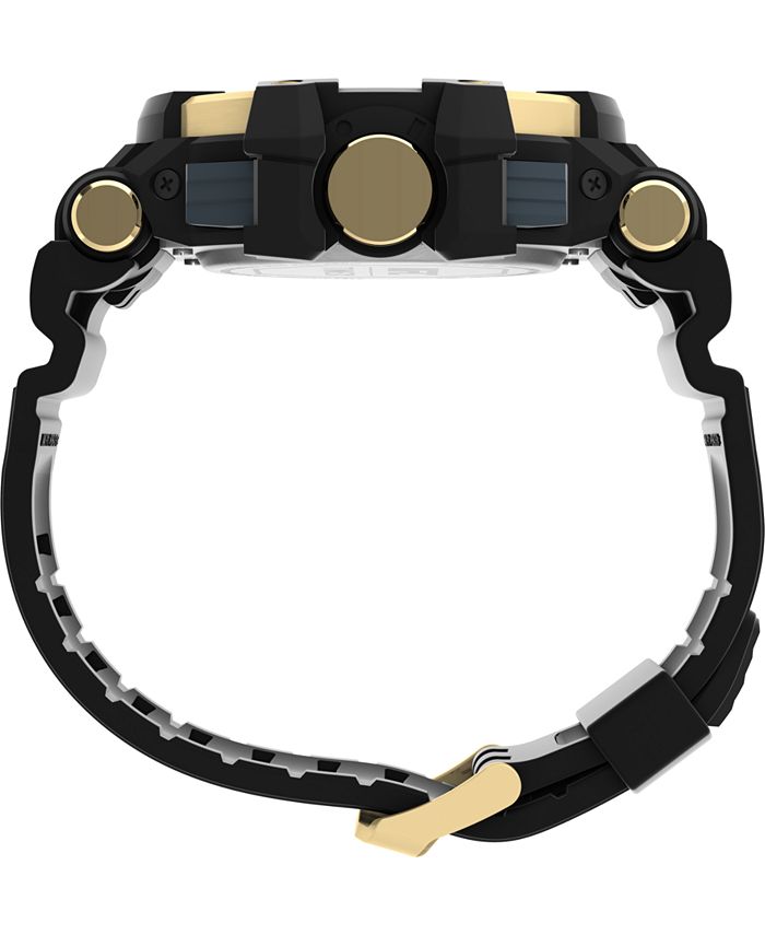 Timex UFC Men's Combat Analog-Digital Black Resin Watch, 53mm - Macy's