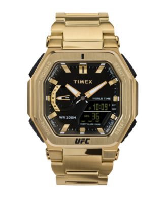 Timex UFC Men's Colossus Analog-Digital Gold-Tone Stainless Steel Watch ...