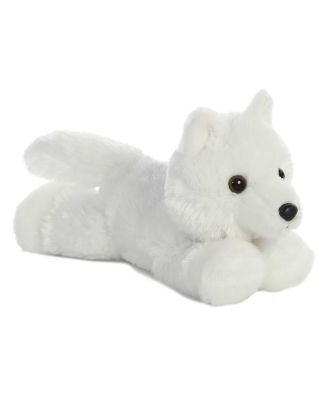 Aurora Small White Wolf Flopsie Adorable Plush Toy White - Macy's