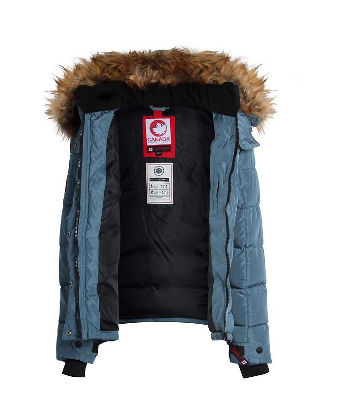 Canada Weather Gear Womens Faux Fur Trim Insulated Puffer Jacket - Macy's