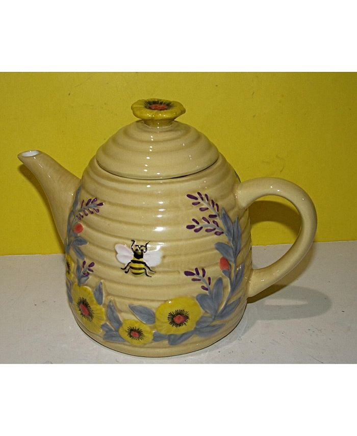 Certified International Bee Sweet 3-D Beehive Teapot - Macy's