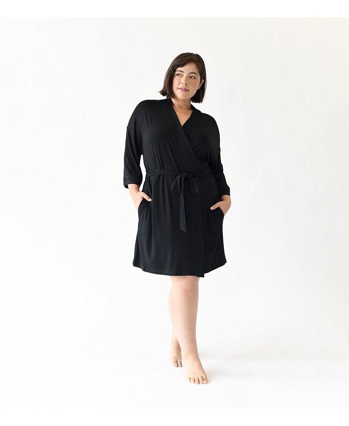 Cozy Earth Women's Stretch-Knit Viscose from Bamboo Kimono Robe - Macy's