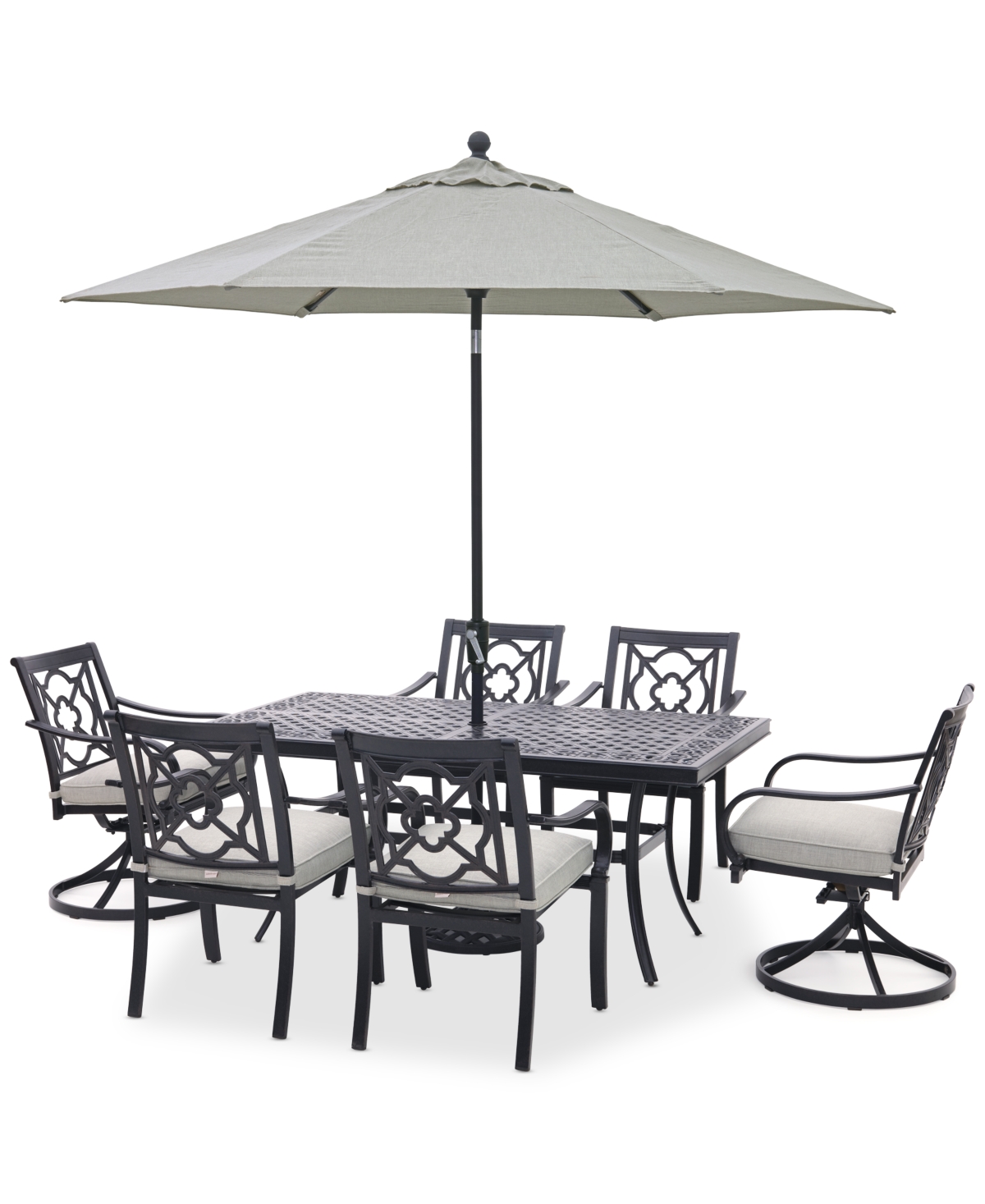 Click here for St Croix Outdoor 7-pc Dining Set (68x38 table + 4... prices