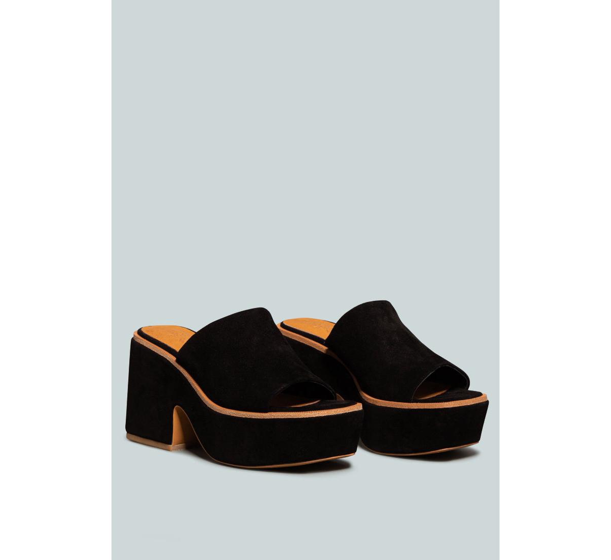 Click here for Bardot Women Fine Suede Handcrafted Platform Slide... prices