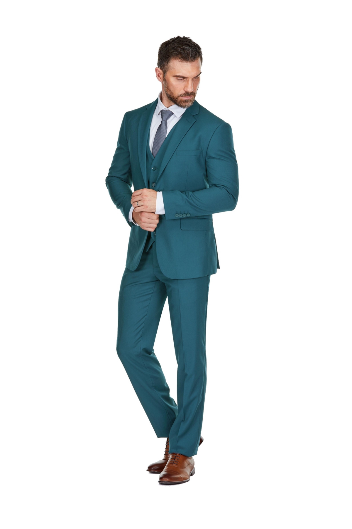 Click here for Braveman Mens 3-Piece Premium Vested 3-Piece Slim... prices