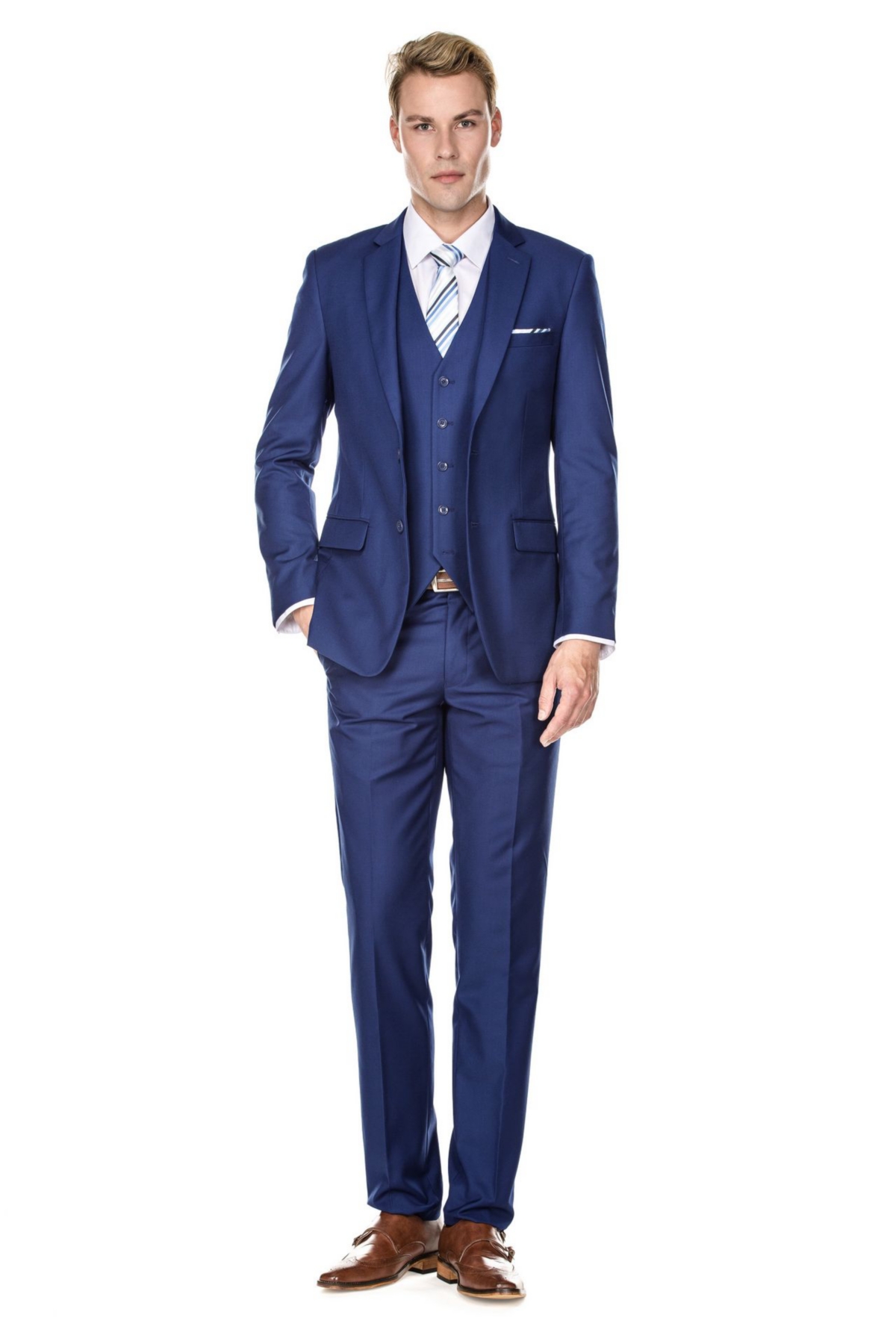 Click here for Braveman Mens 3-Piece Premium Vested 3-Piece Slim... prices