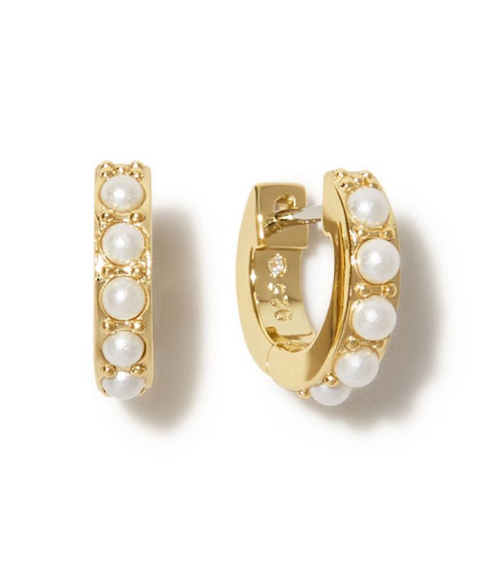 Ana Luisa Pearl Huggie Hoops - Ashley - Macy's