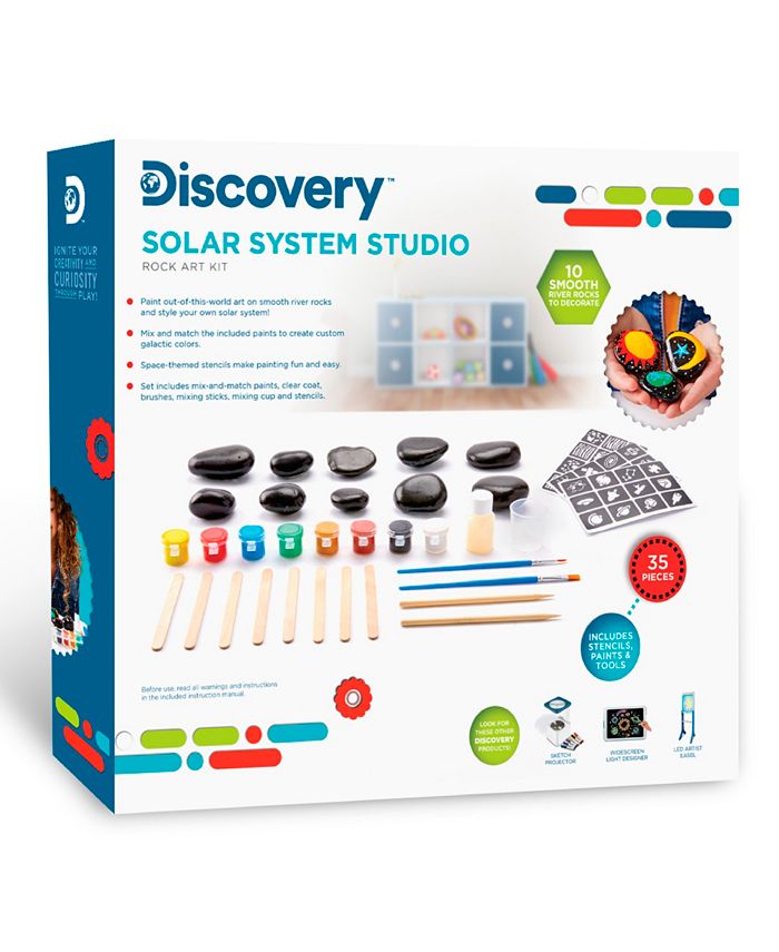 Discovery Kids Solar System Rock Art Studio 67 Piece Set - Macy's