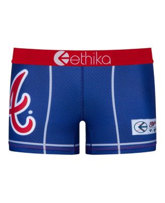 Women's Ethika Navy Atlanta Braves Babe Short Briefs - Macy's