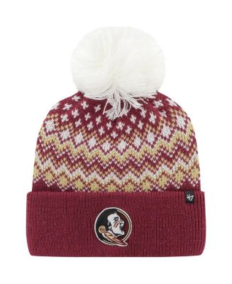 Women's '47 Brand Garnet Florida State Seminoles Elsa Cuffed Knit Hat ...