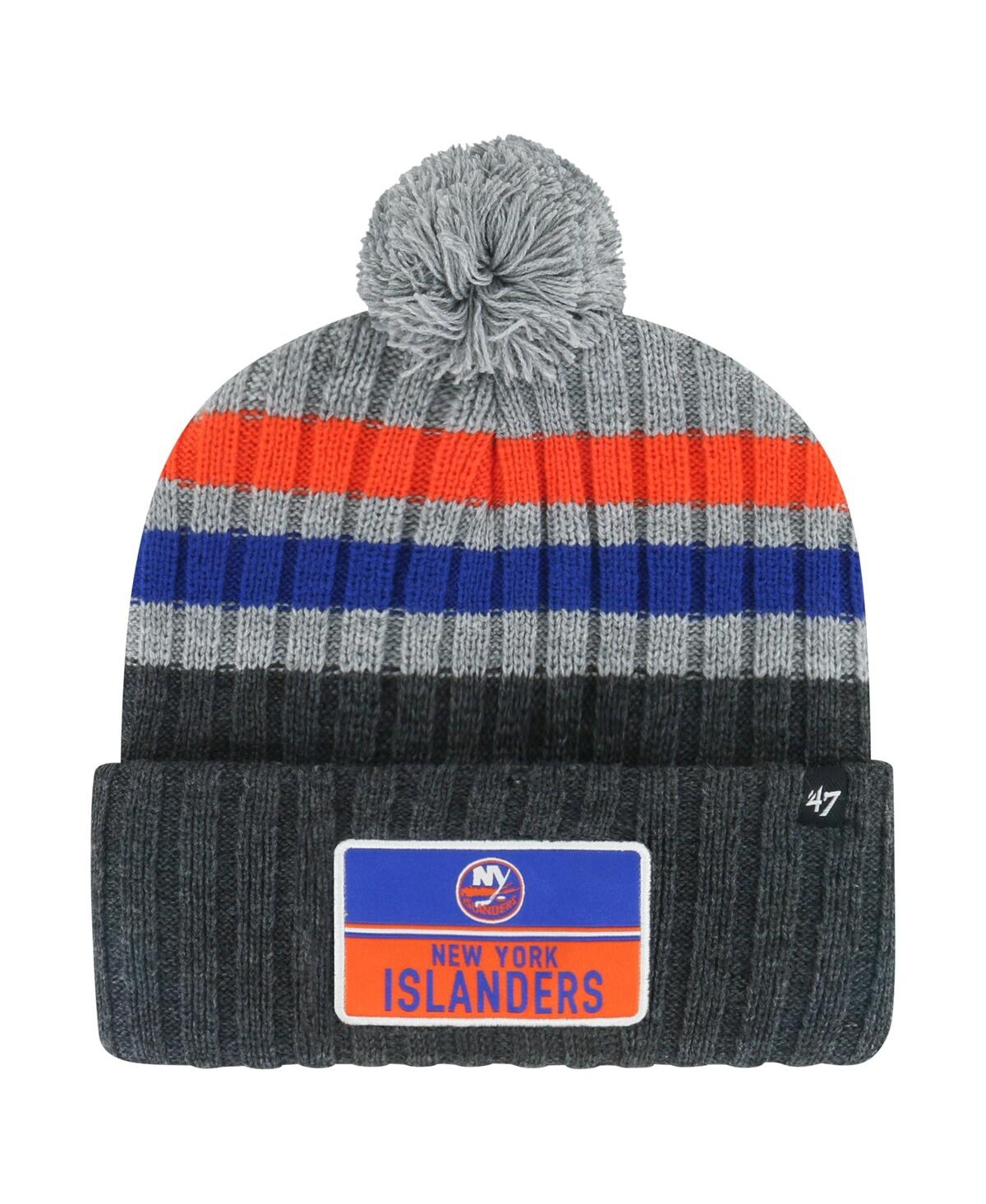 Click here for Mens 47 Brand Gray New York Islanders Stack Patch... prices