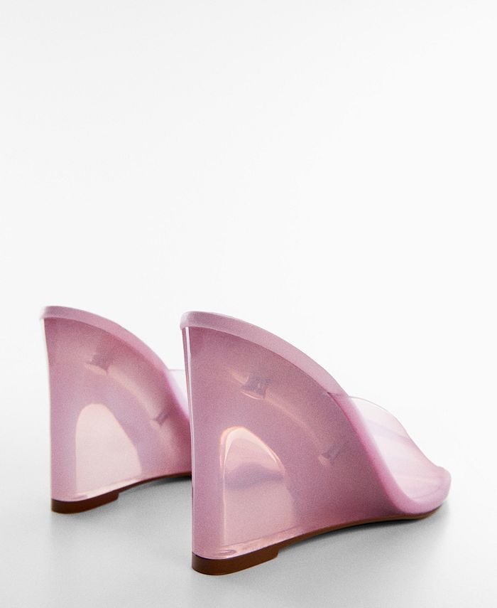 MANGO Women's Vinyl Wedge Sandals - Macy's