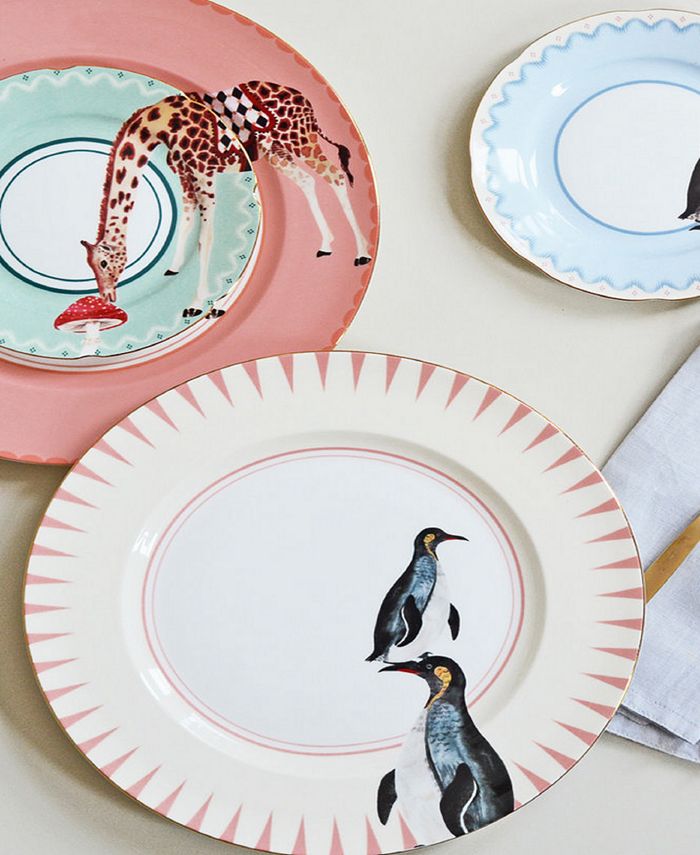 Yvonne Ellen Carnival Animal Tea Plates, Set of 4 - Macy's