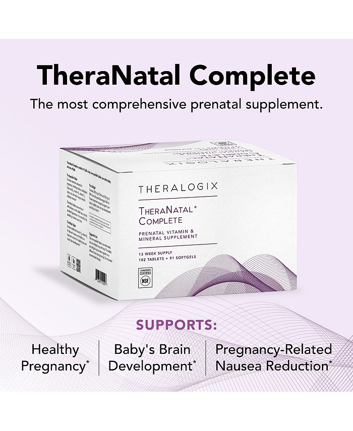 Theralogix TheraNatal Complete Prenatal Vitamin with DHA (13 Week Supply) - Macy's