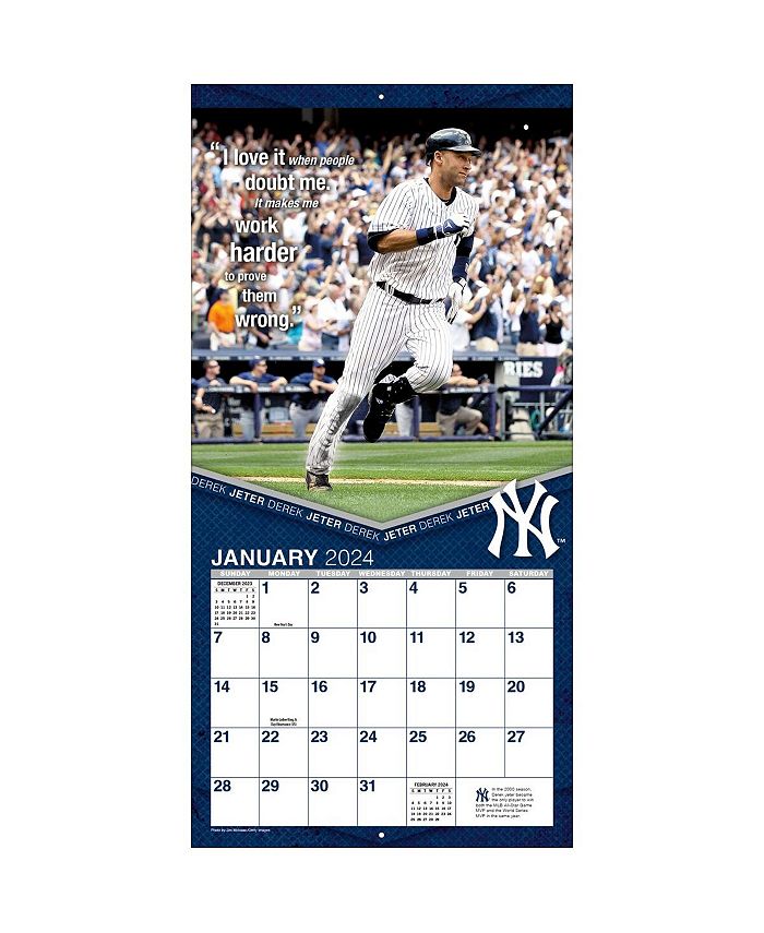 Turner Licensing Derek Jeter New York Yankees 2024 12" x 12" Player ...