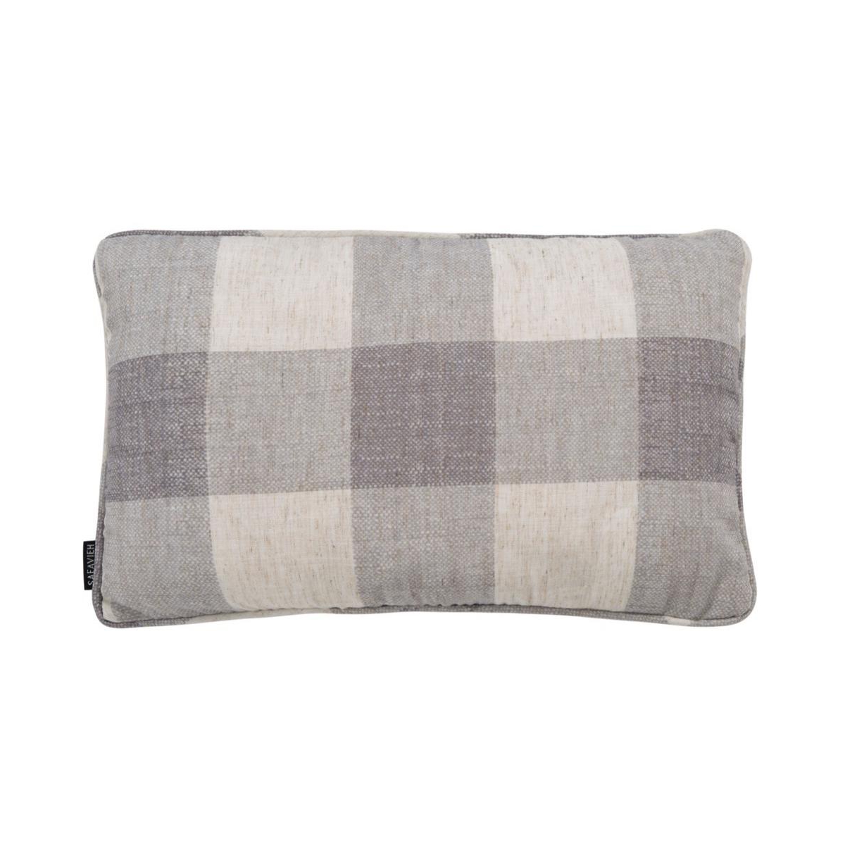 Click here for Safavieh Fernla 12 x 20 Pillow - Grey/white prices