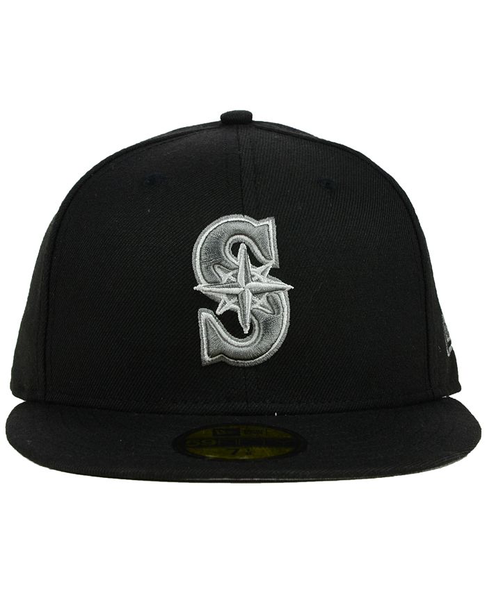 New Era Seattle Mariners Black Graphite 59FIFTY Cap - Macy's