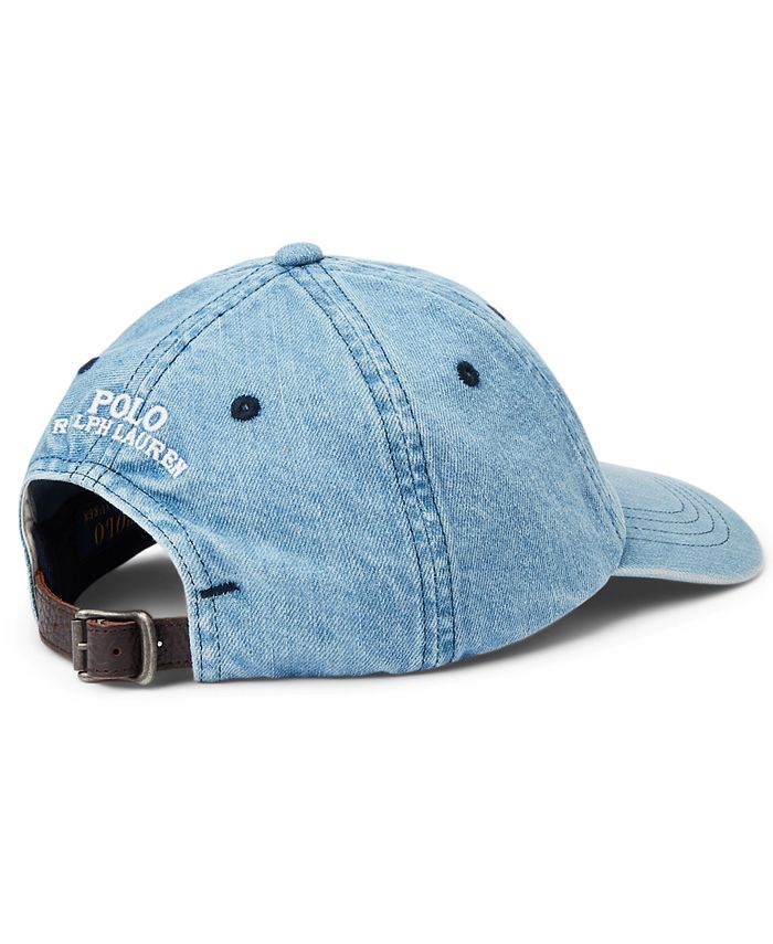 Polo Ralph Lauren Men's Polo Bear Denim Ball Cap - Macy's
