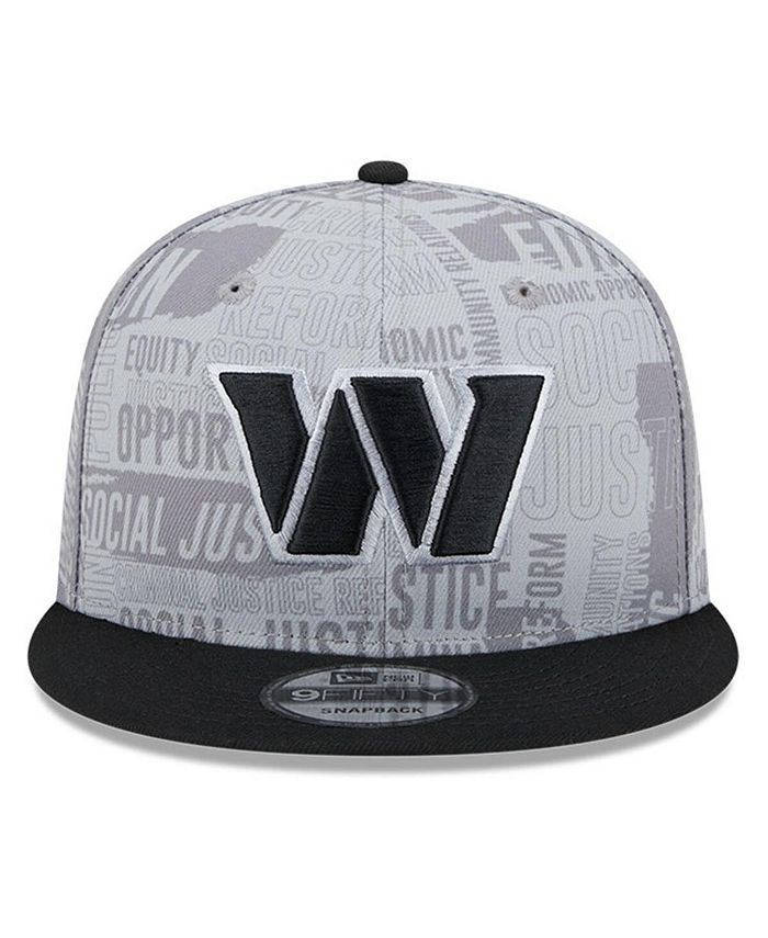 New Era Men's Gray, Black Washington Commanders 2023 Inspire Change ...