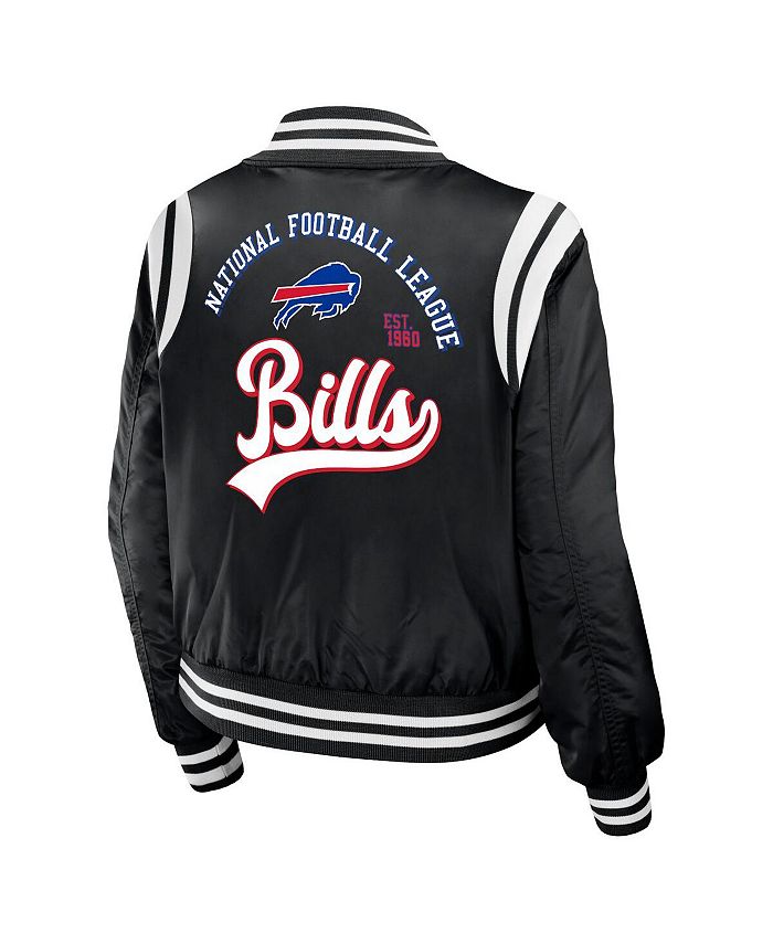 WEAR by Erin Andrews Women's Black Buffalo Bills Full-Zip Bomber Jacket ...