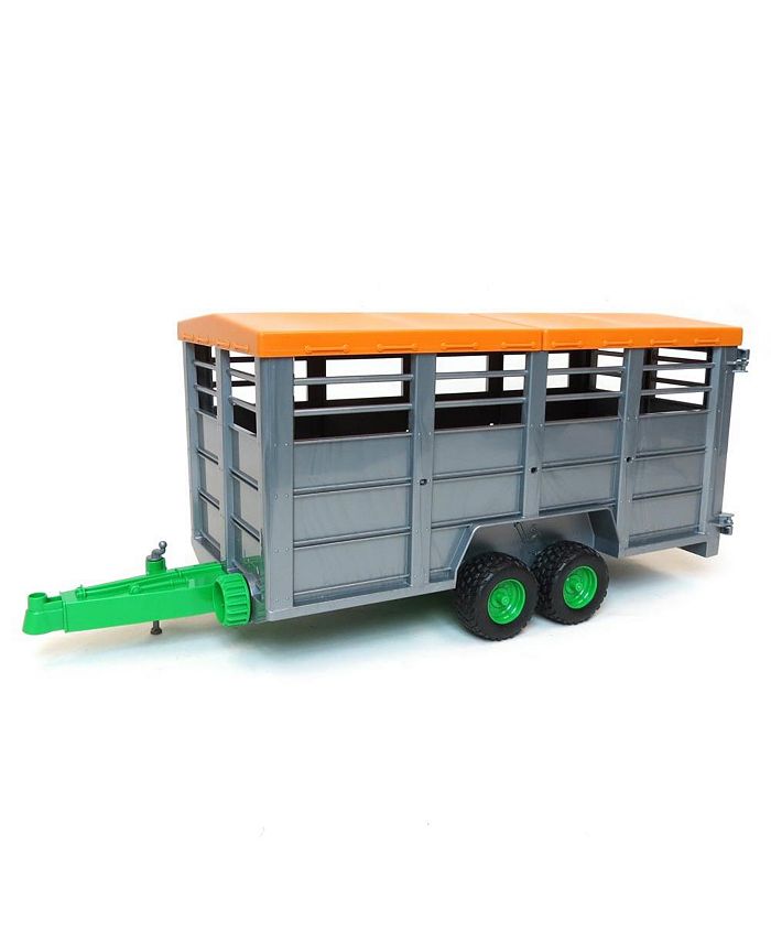 Bruder 1/16 Livestock Trailer Vehicle with 1 Cow, age 4+ - Macy's