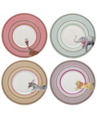 Yvonne Ellen Animal Dinner Plates, Set of 4 - Macy's