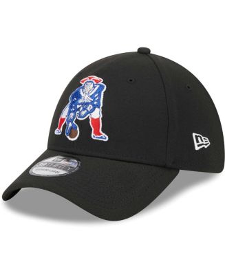 Men's New Era Black New England Patriots Throwback Main 39THIRTY Flex ...