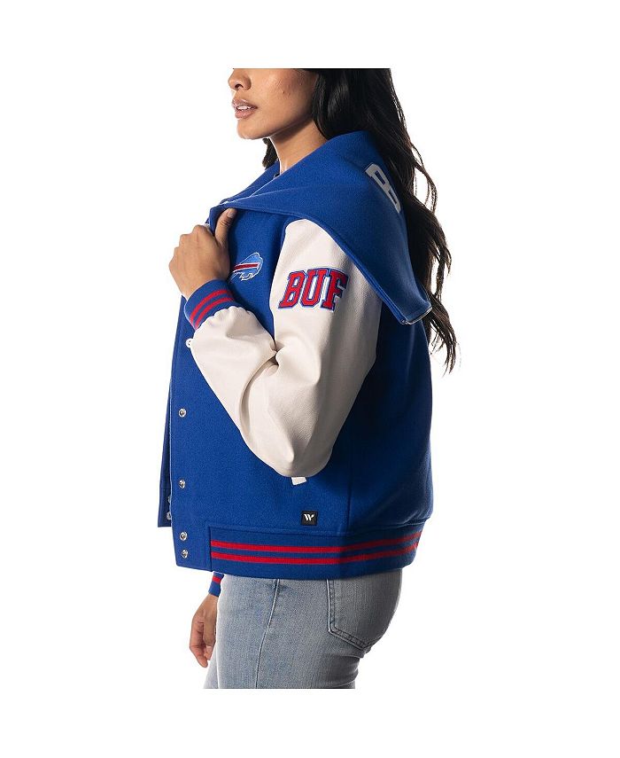 The Wild Collective Women's Royal Buffalo Bills Sailor Full-Snap Hooded ...