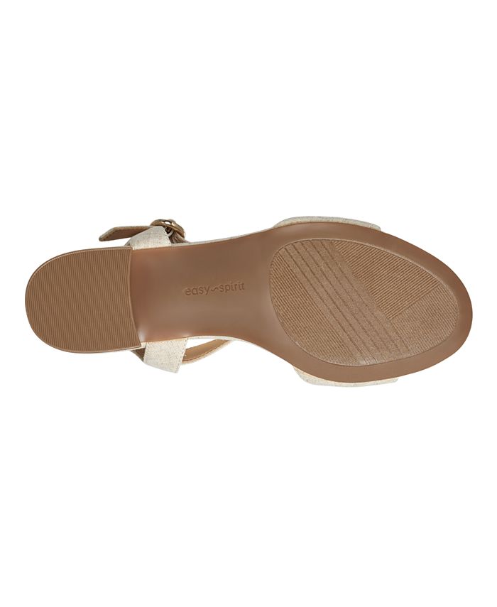 Easy Spirit Women's Ginova Round Toe Block Heel Dress Sandals - Macy's