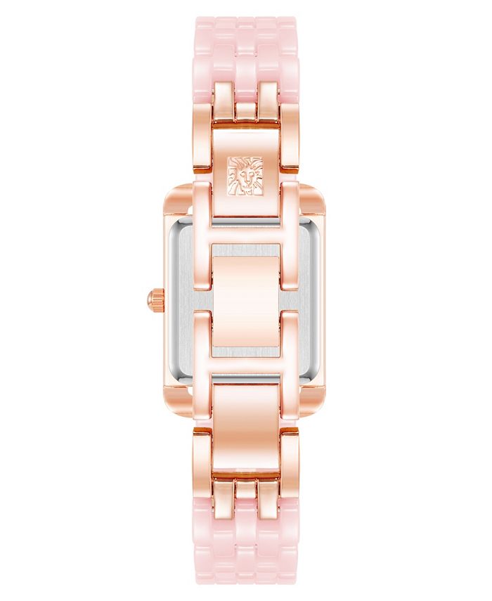 Anne Klein Women's Quartz Pink Ceramic Watch, 23mm - Macy's