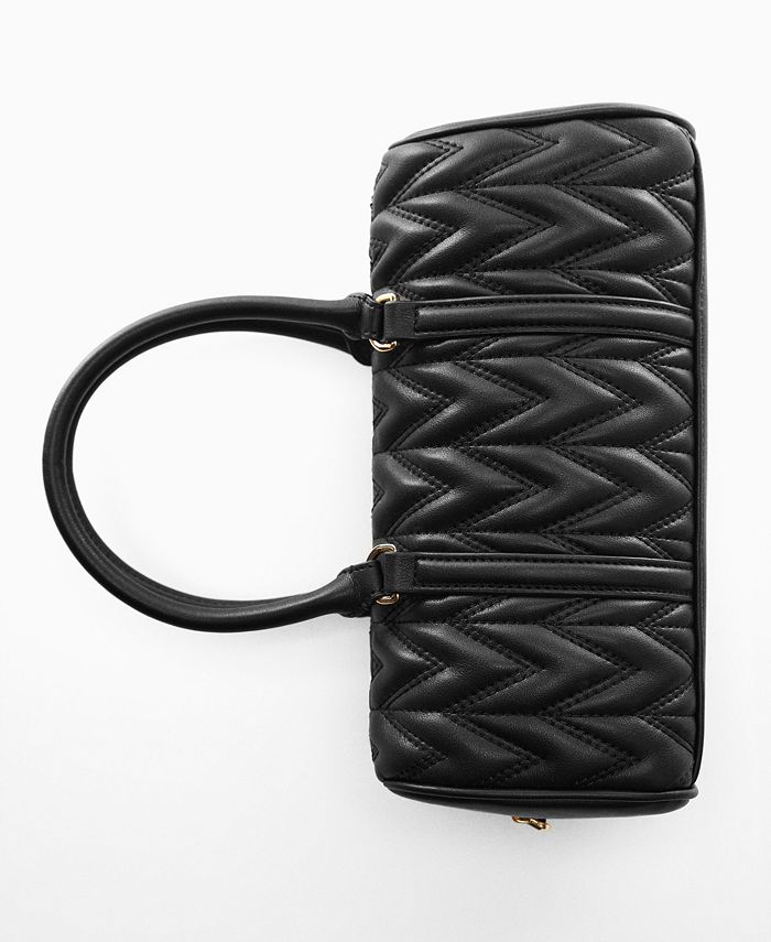 MANGO Women's Double-Handle Quilted Bag - Macy's