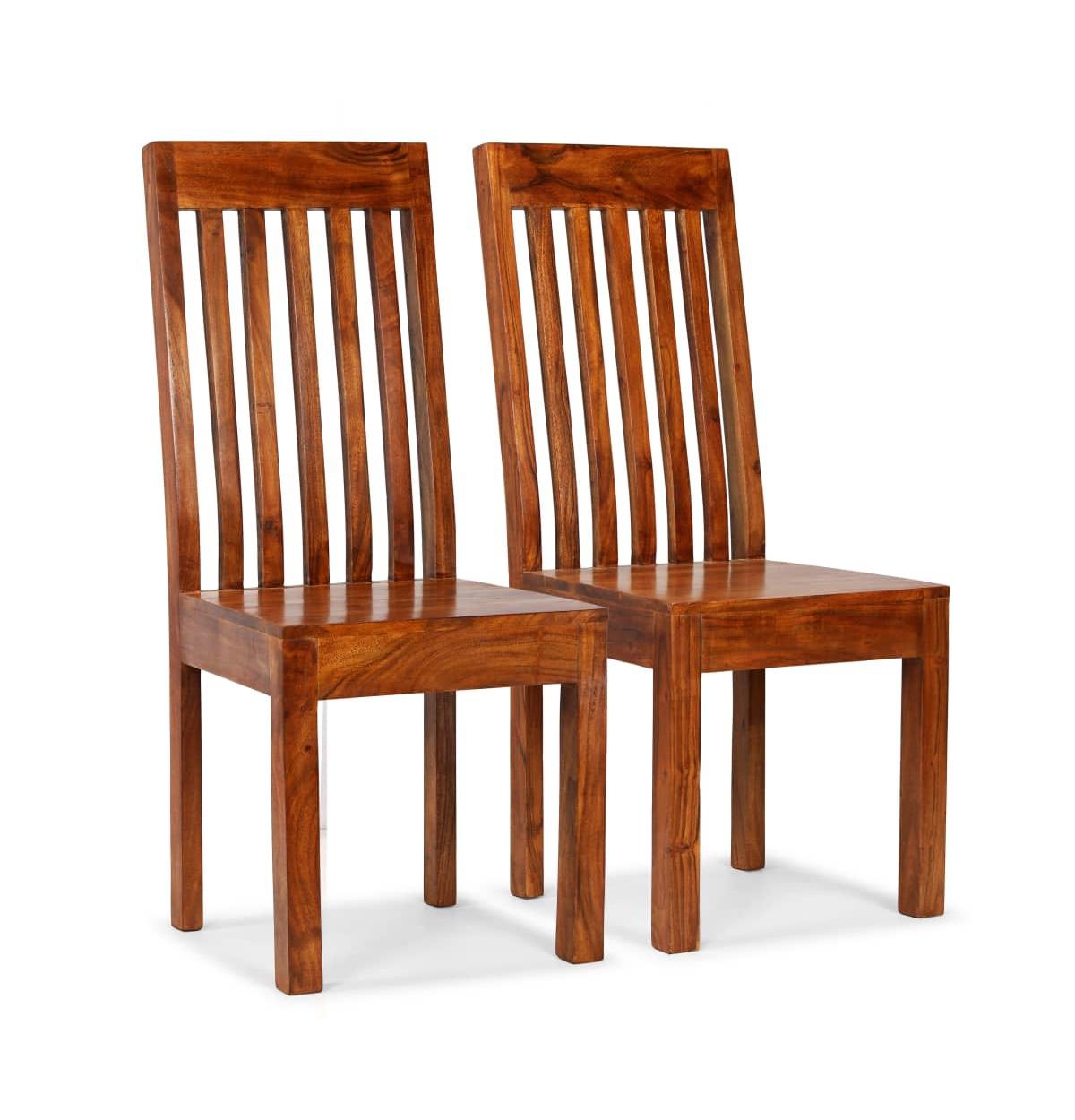Click here for Dining Chairs 2 pcs Solid Wood with Honey Finish M... prices