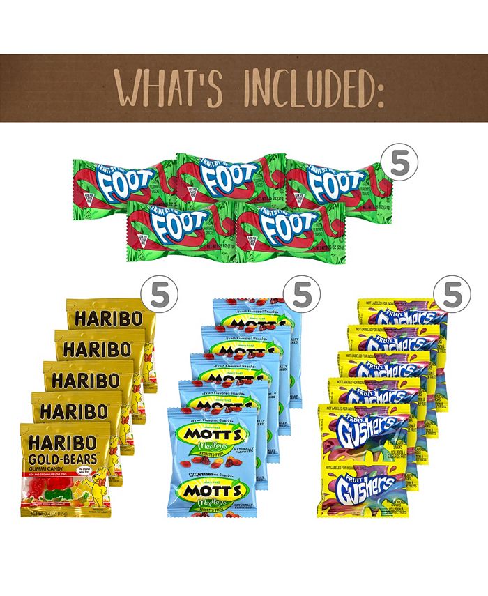 SnackBoxPros Assorted Fruit Snack & Gummy Bear Variety Box - Macy's