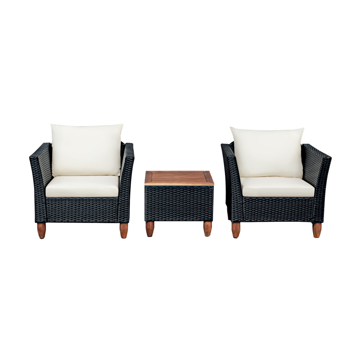 Click here for Slickblue 3 Pieces Outdoor Patio Rattan Furniture... prices