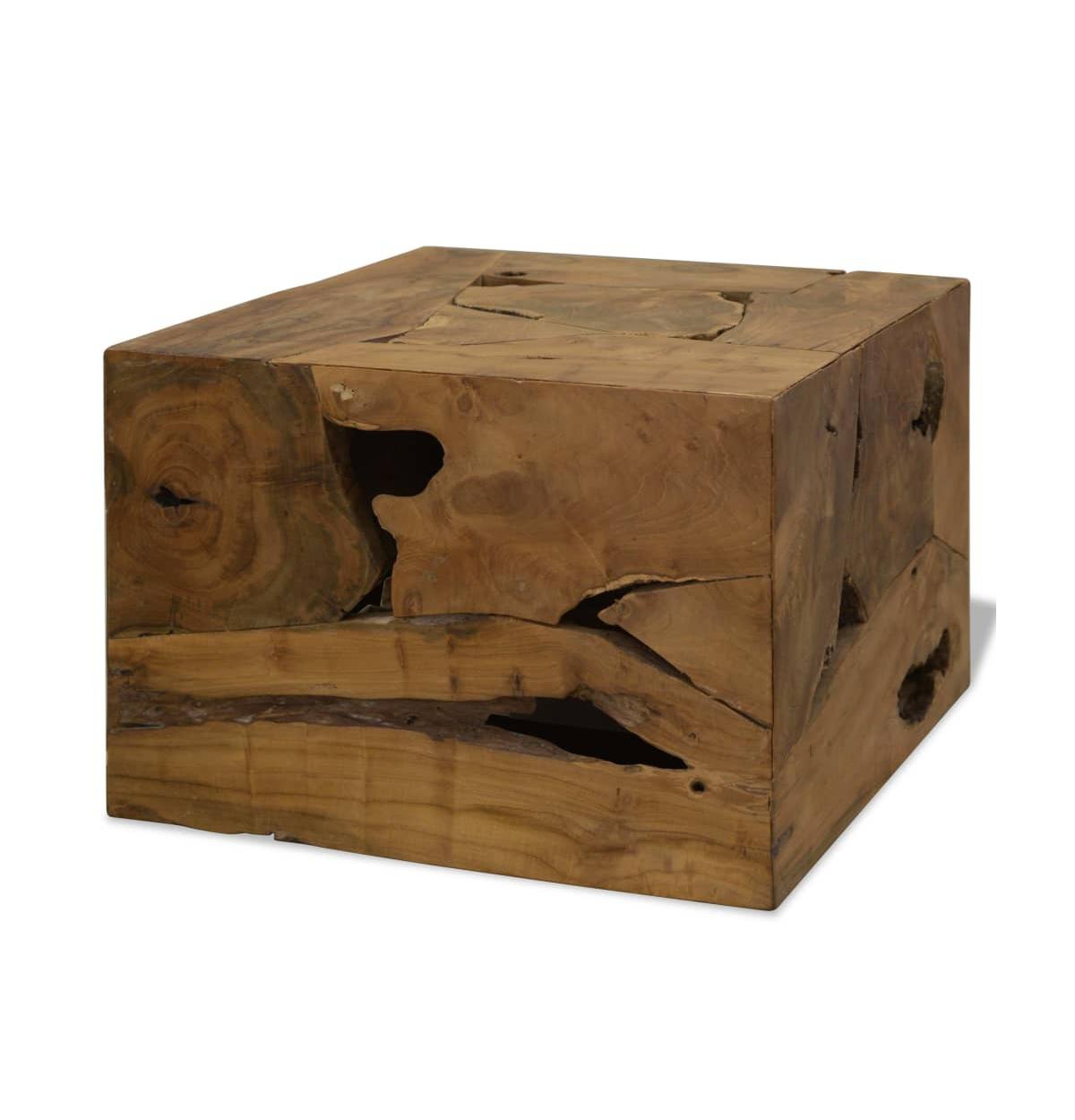 Click here for Coffee Table 19.7x19.7x13.8 Genuine Teak Brown - B... prices