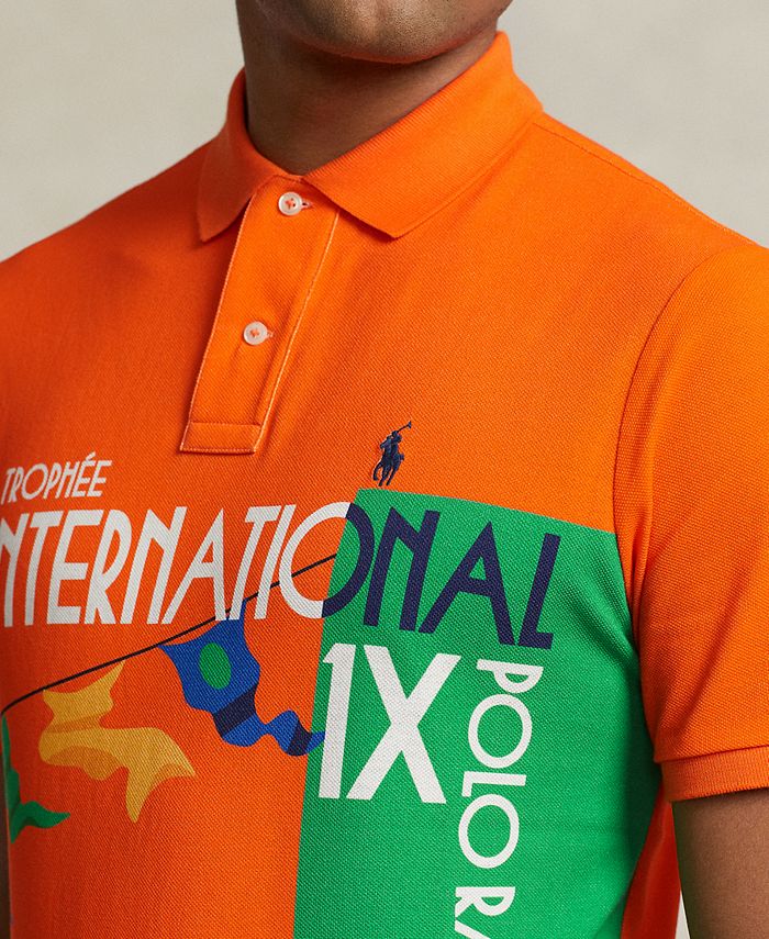 Polo Ralph Lauren Men's Classic-Fit Mesh Graphic Polo Shirt - Macy's