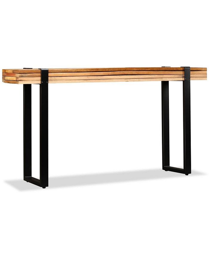 vidaXL Console Table Solid Reclaimed Wood Adjustable - Macy's