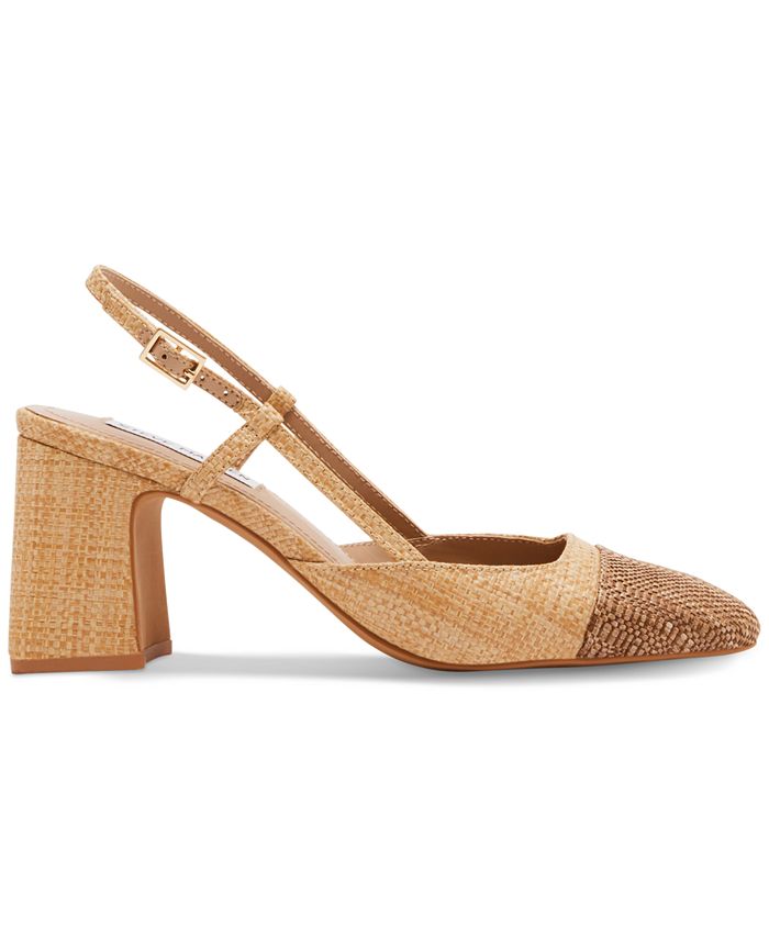 Steve Madden Women's Becka Cap-Toe Slingback Pumps - Macy's