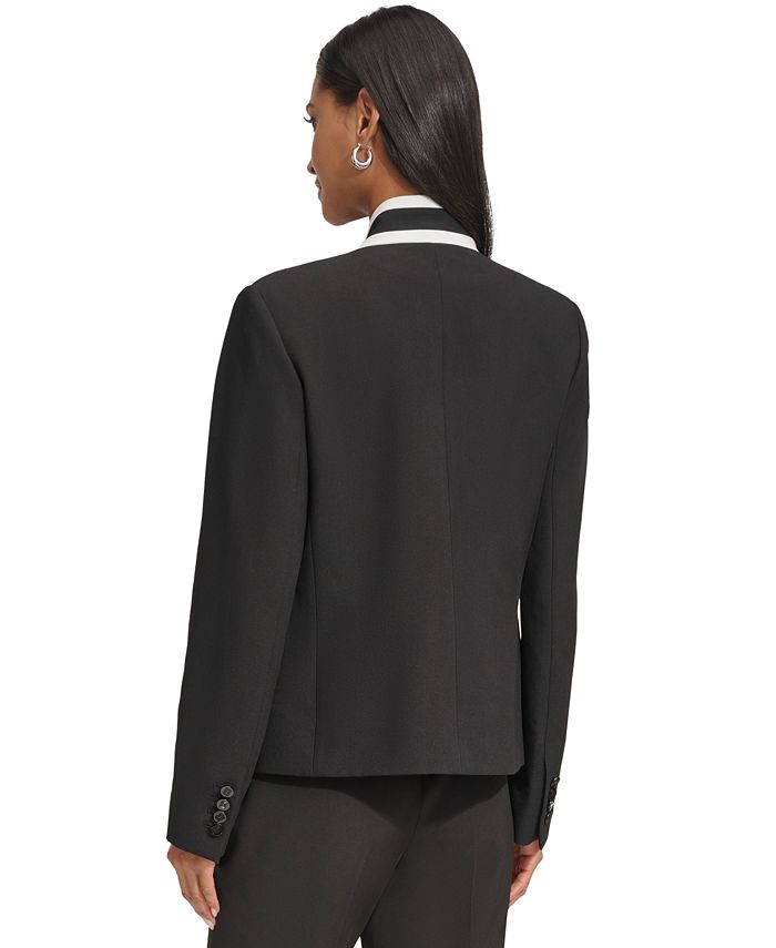 KARL LAGERFELD PARIS Karl Lagerfeld Women's Reverse Lapel One Button ...